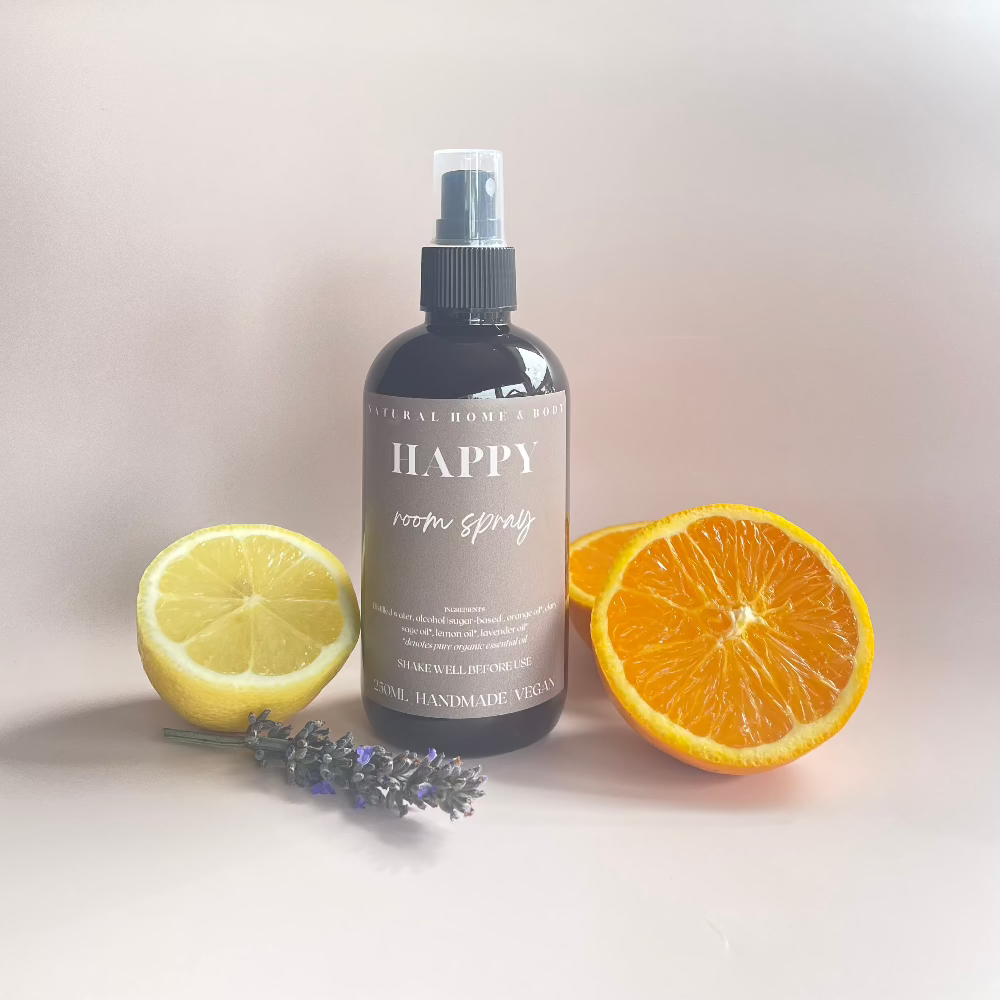 Natural Room Spray - Happy – Natural Home & Body
